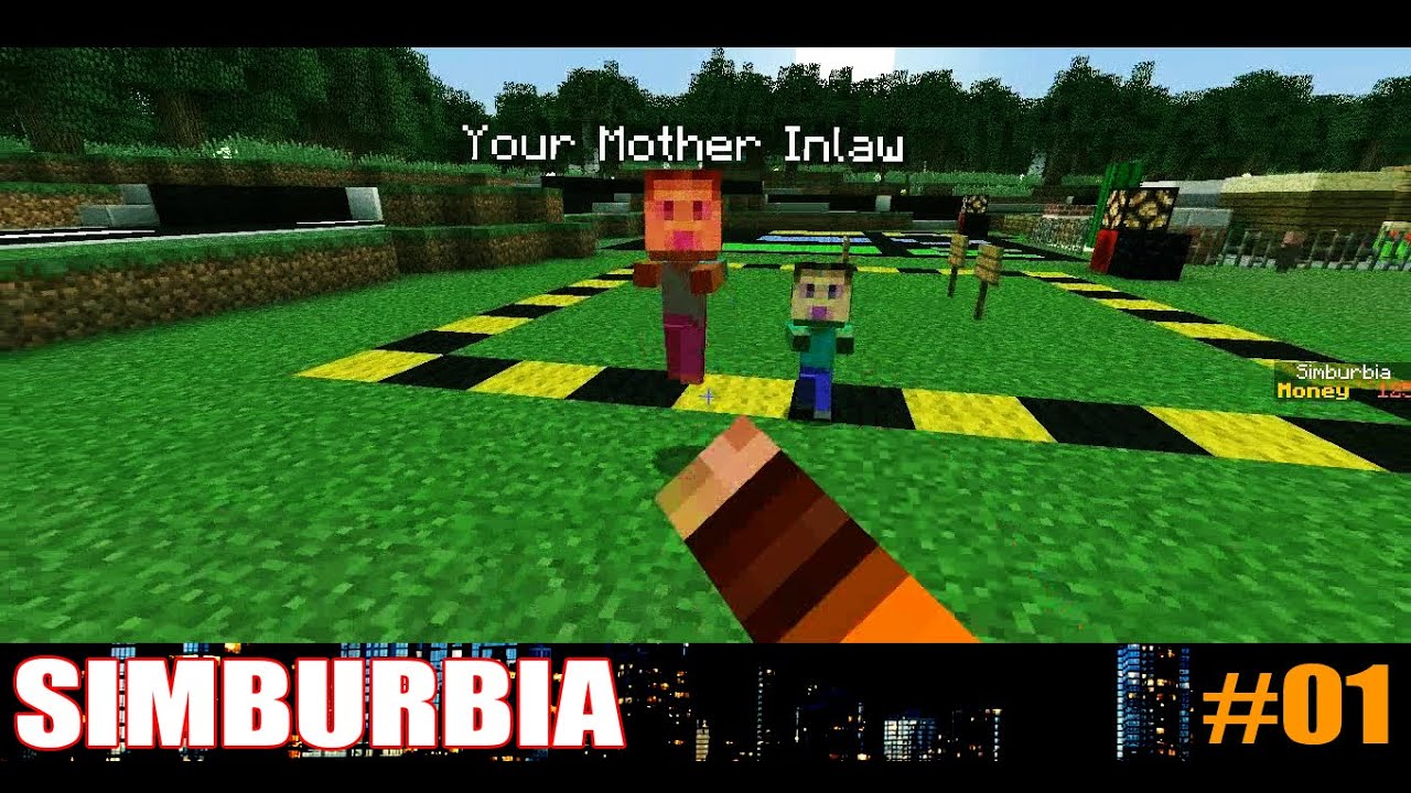 Minecraft Map Simburbia - episode 1 - Sim city dans Minecraft !! - YouTube