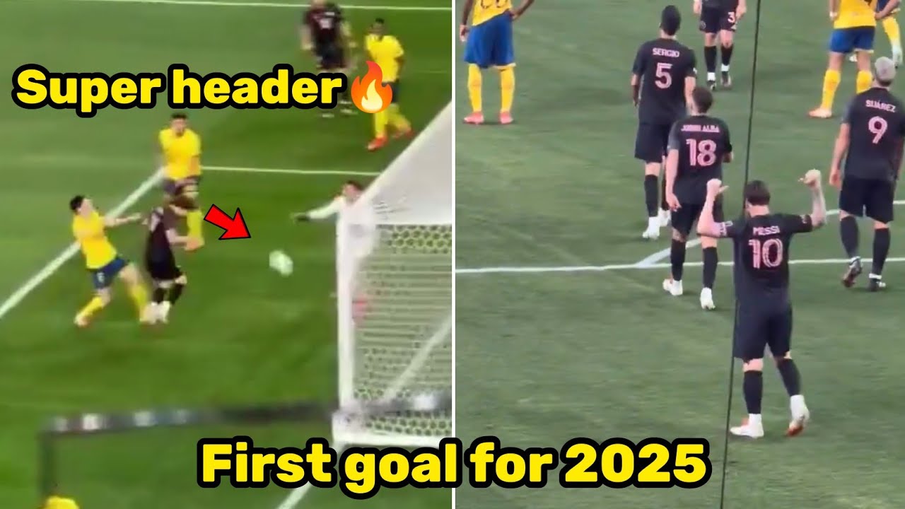 Lionel Messi scores his first goal in 2025 against Club America - YouTube