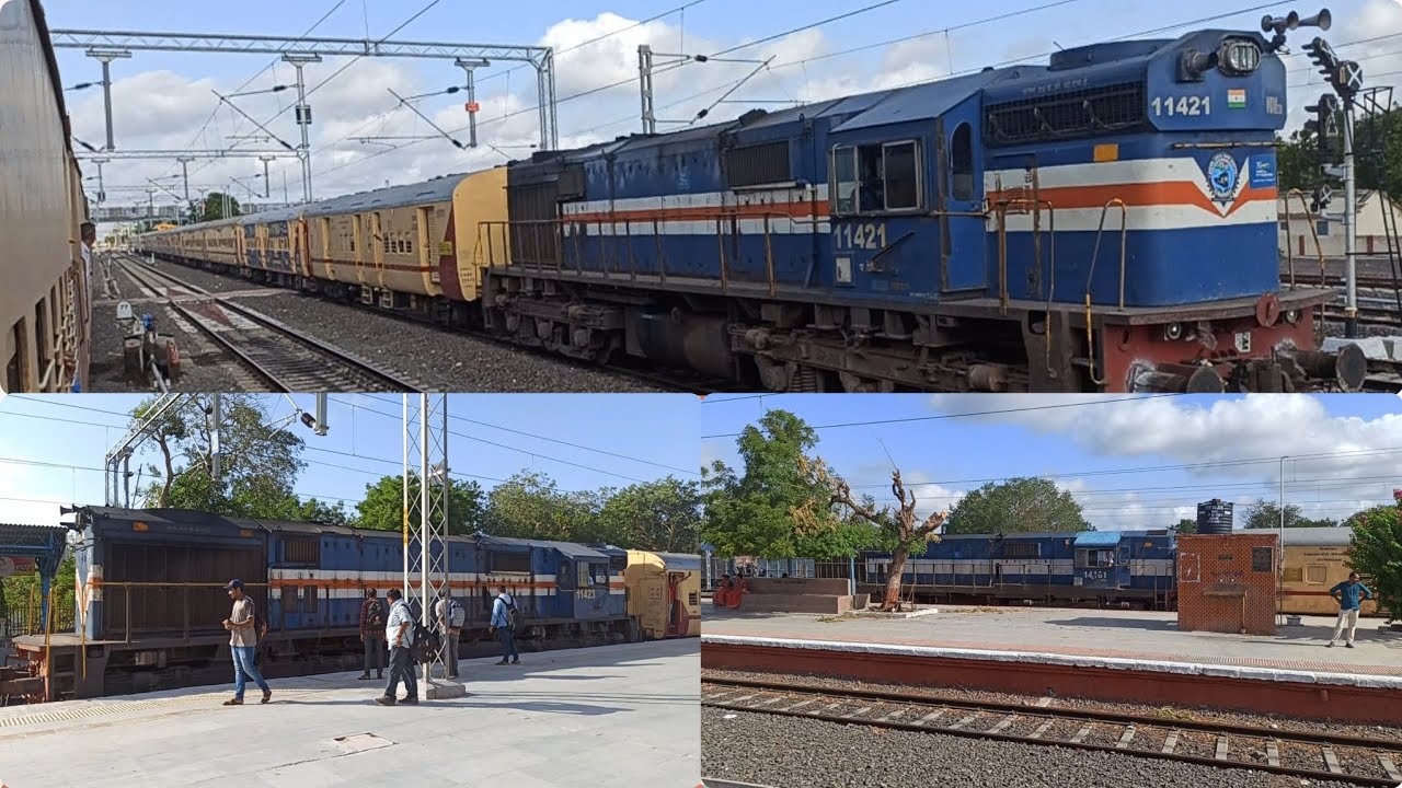 👉Single line Train crossing in Diesel Territory_Back to back Crossings ...