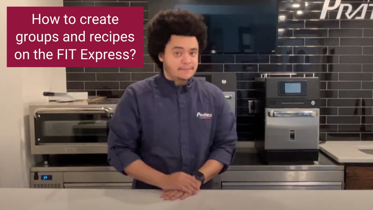 How to create and edit recipes and groups on the FIT Express - YouTube