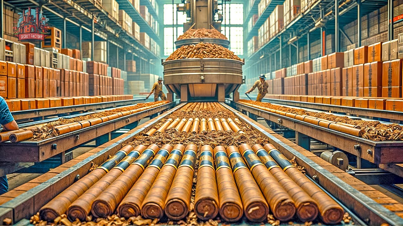 How 46 BILLION Cigars Are Made in a Factory EACH YEAR - YouTube