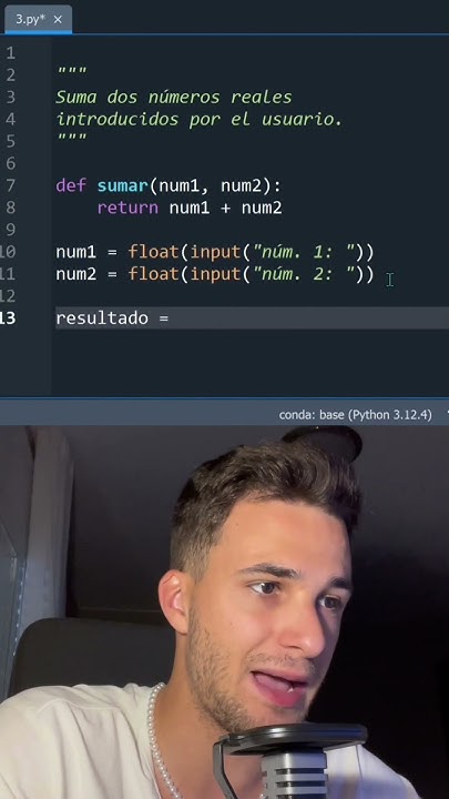 Suma dos Números Reales Introducidos por el Usuario en Python 🐍 - YouTube