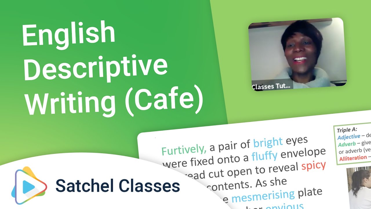 English Descriptive Writing (Cafe) | Drop, Zoom, Flash, Echo Technique ...