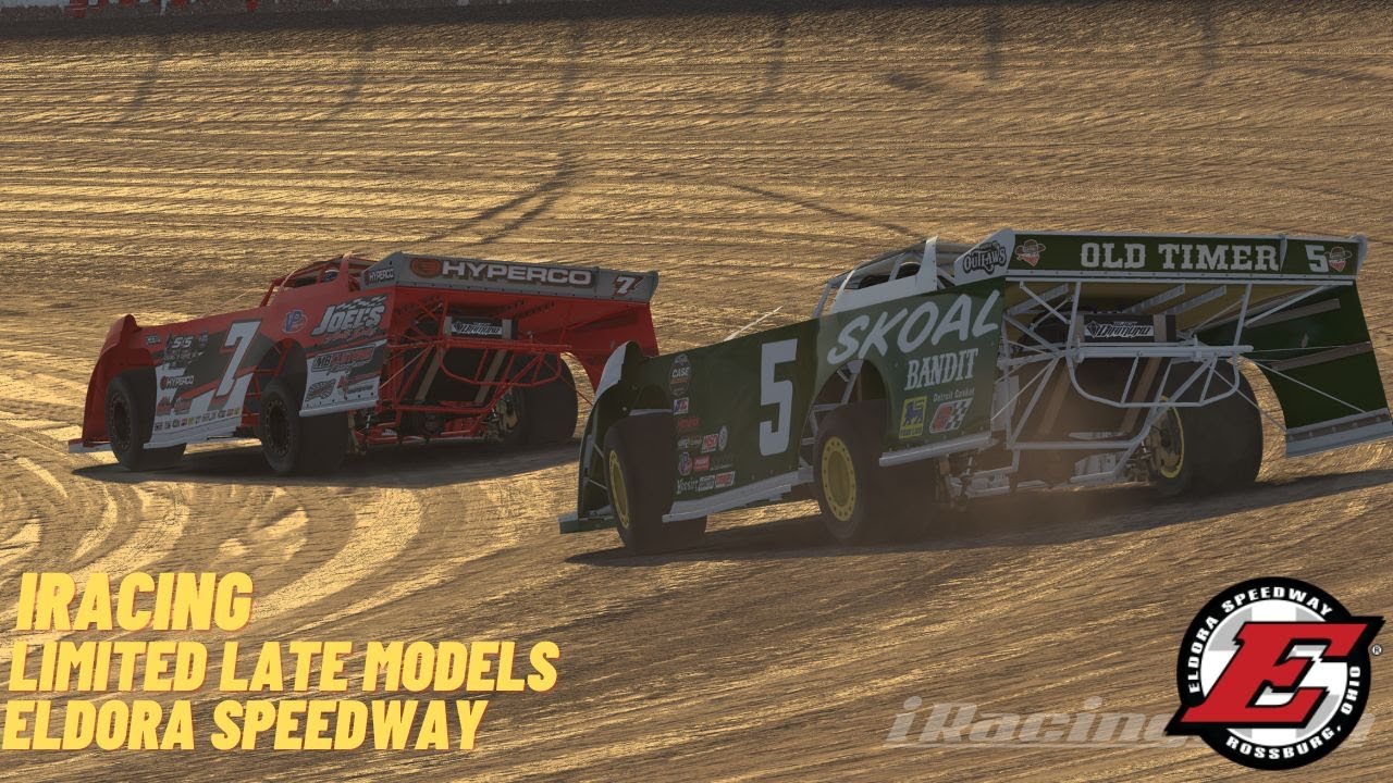Surviving the wrecks. iRacing limited late models at Eldora. - YouTube