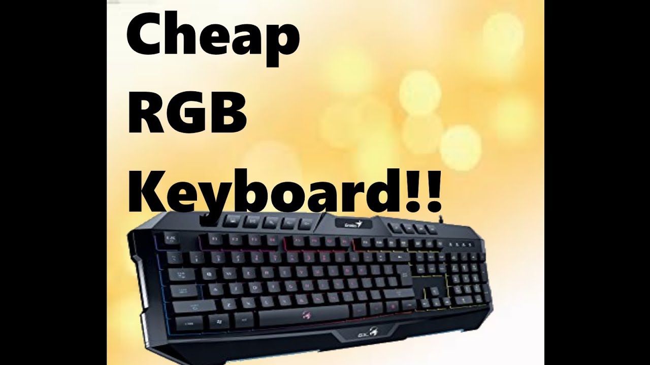 Genius GX Gaming K20 RGB Keyboard Review + Channel Update - YouTube