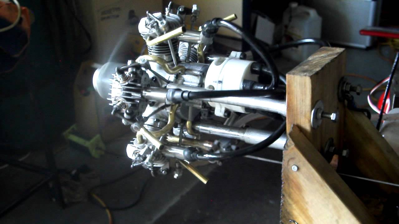 morton m5 radial engine 15cc (.90cu) - YouTube