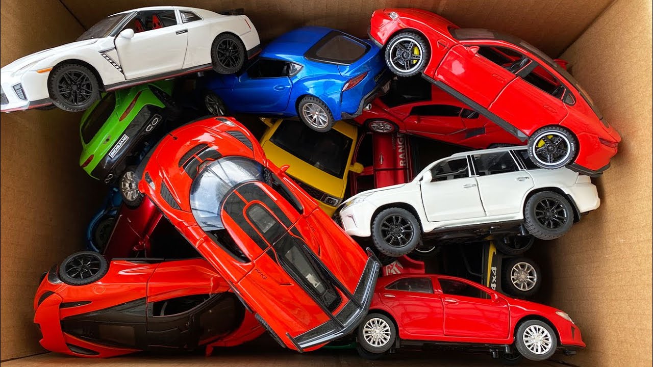 Mix Cars, Review Box full of model Cars, Toy diecast cars - YouTube
