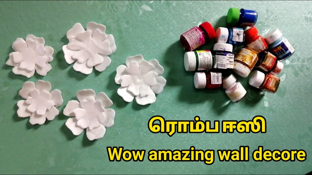 Easy and super wall decoration craft idea/craft tamil - YouTube