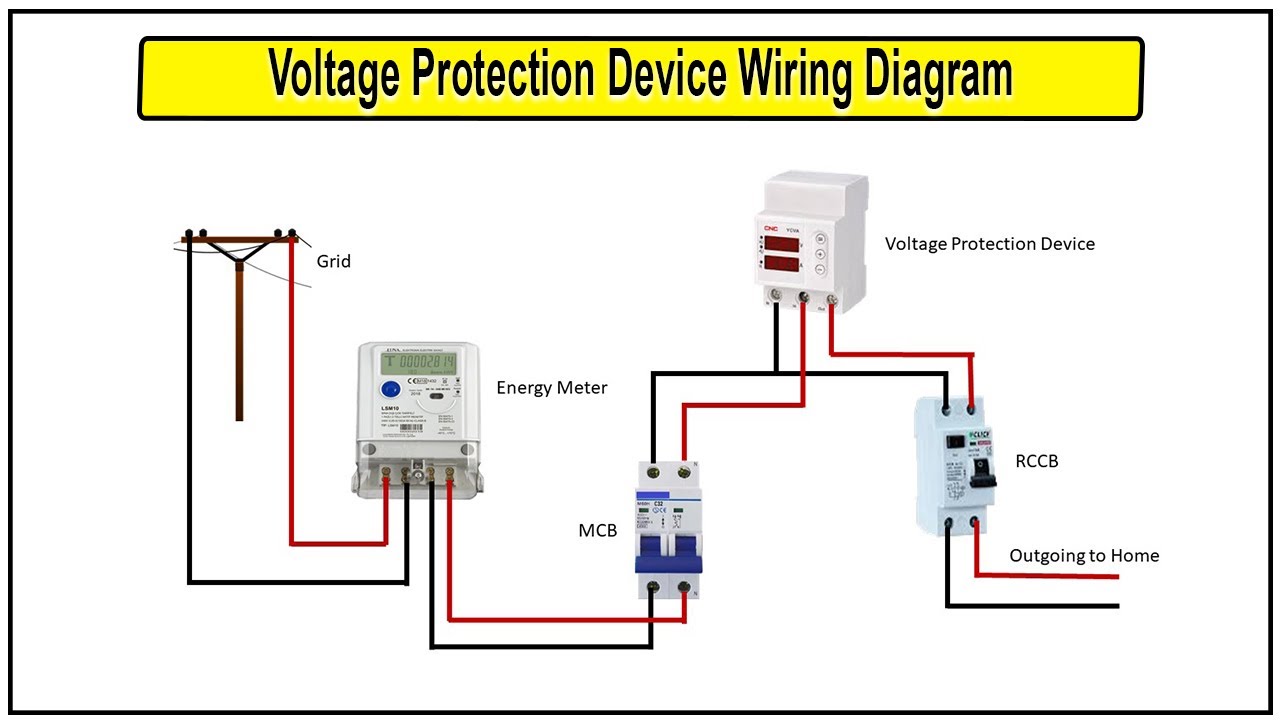 How To Make Voltage Protection Device Wiring Diagram | Voltage ...
