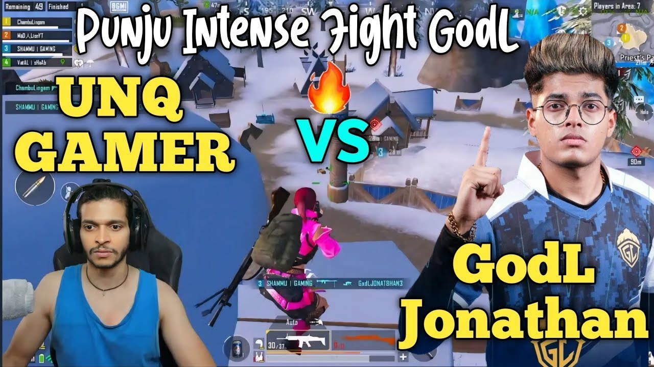 Unq gamer vs GodL Jonathan🔥Intense fight | Unq Gamer vs Girl Gamer🥰 ...