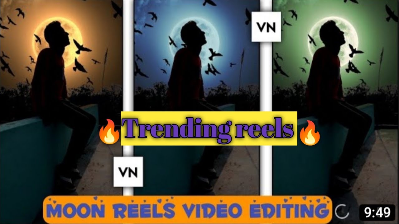 Instagram Trending Moon Reels Video Editing | Sky Me Moon Kaise Lagaye ...