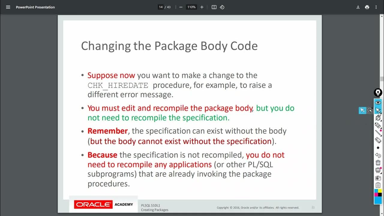 DB Advanced lec13 package - YouTube
