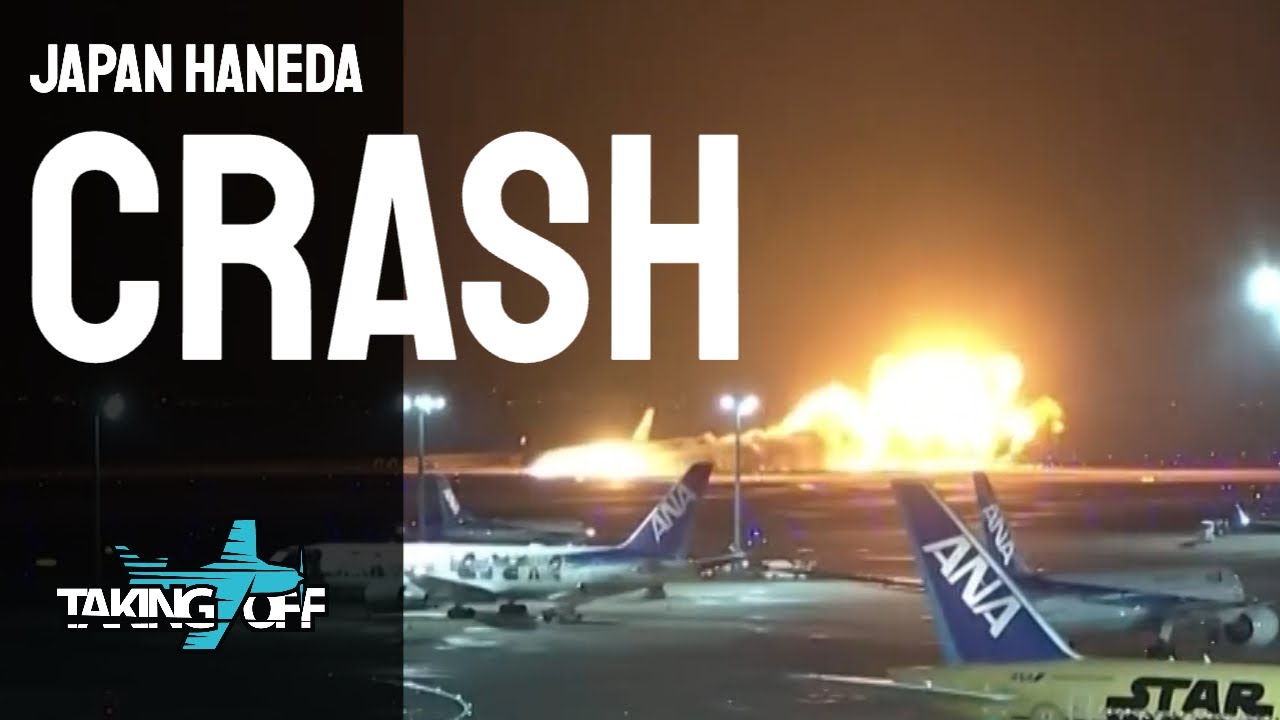 JAL Crash Tokyo Haneda Airport - YouTube
