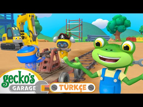 Tamirciler Gizli Tren Yolunu Buluyor! 🚂 | 🐸 Gecko'nun Garajı - Çocuklar için Kamyonlar