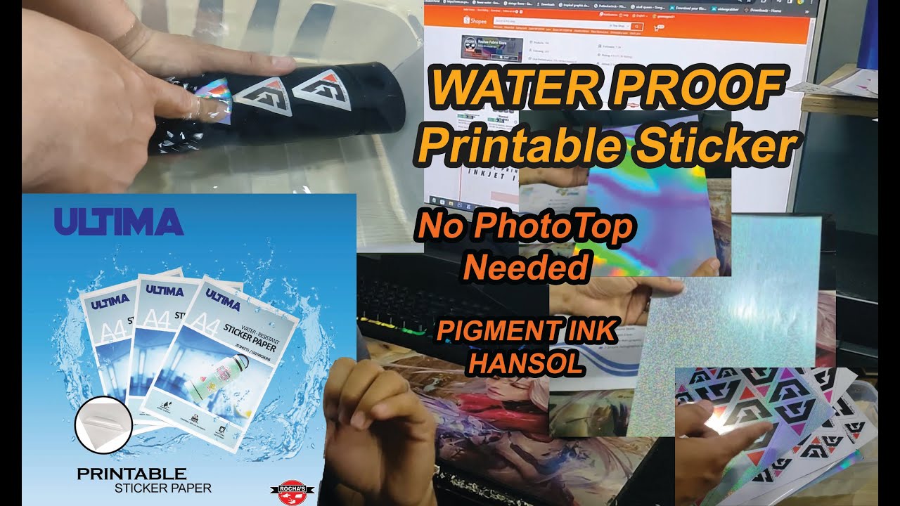 Ultima Printable Sticker A4 Size (Tagalog) - YouTube