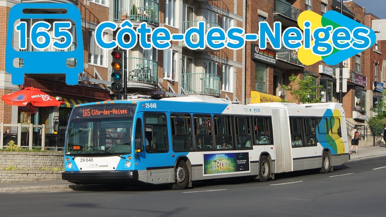 A Ride Aboard STM 29-848 on Route 165 Côte-des-Neiges - YouTube