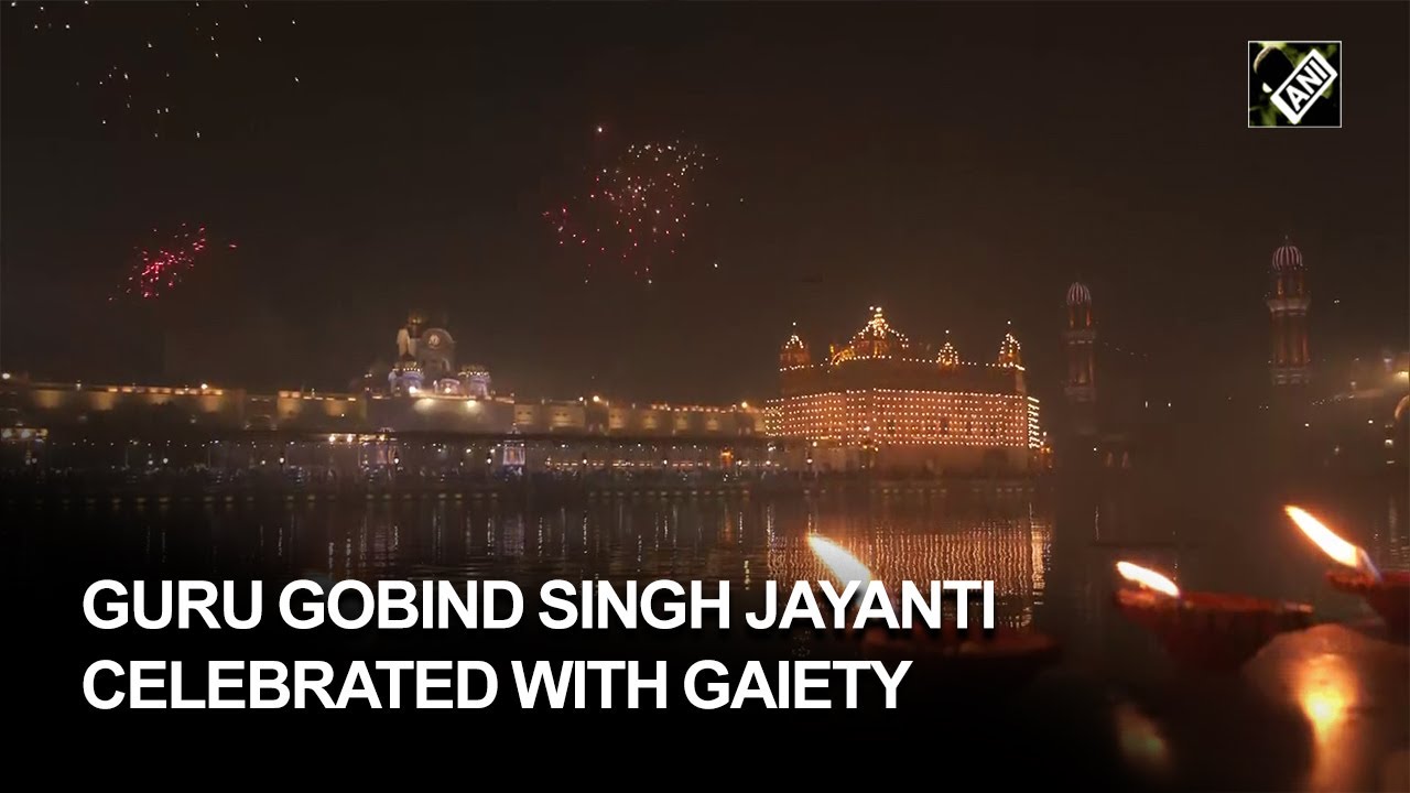 Iconic Golden Temple illuminates on Guru Gobind Singh Jayanti - YouTube