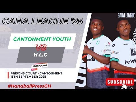 GAHA LEAGUE 2025: Cantonment Youth vs HLG (men) #Handball - YouTube