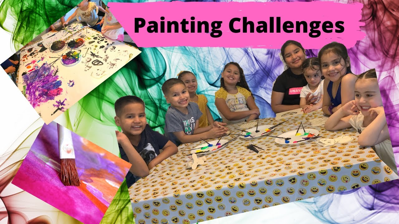 PAINTING CHALLENGES | Kid Activity’s | Family Time - YouTube