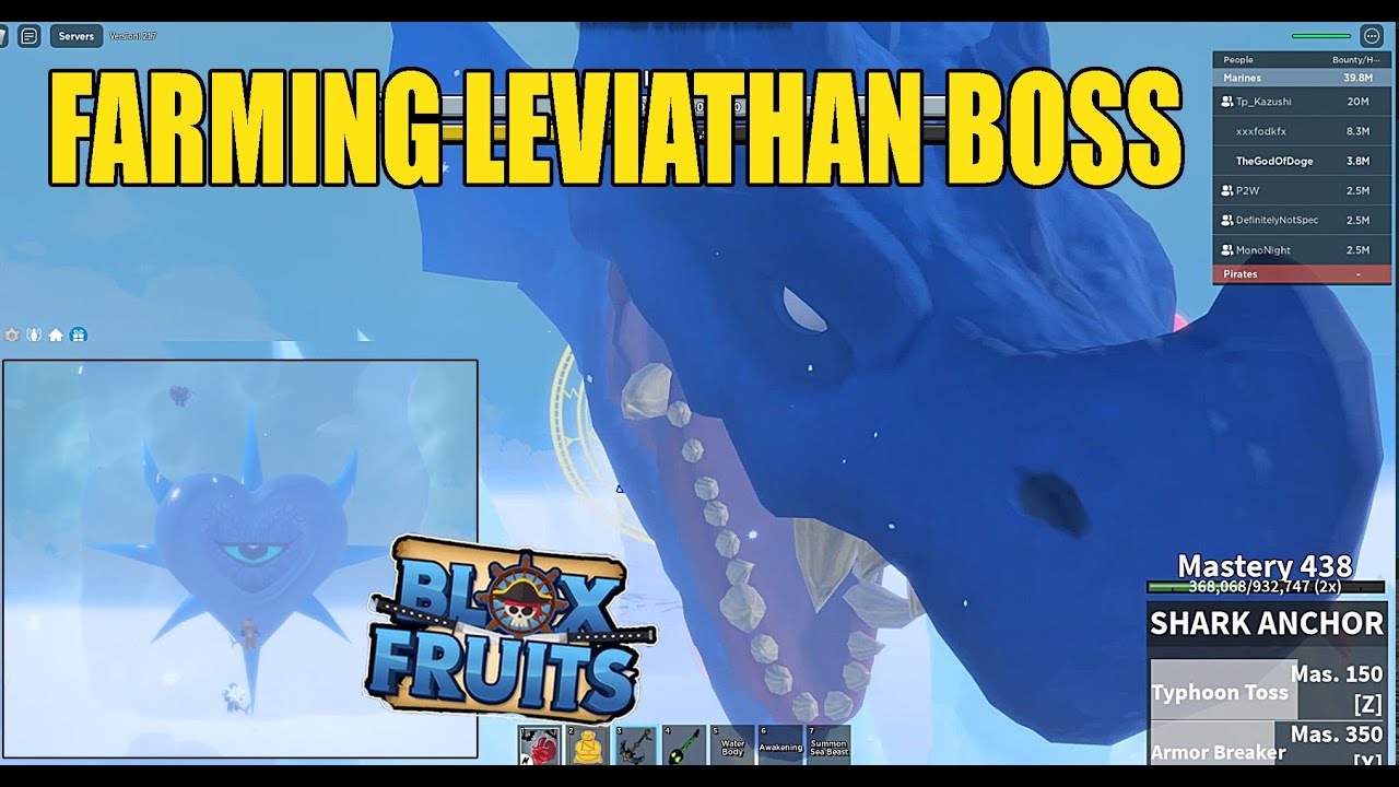 Farming Leviathan Boss Come Join Us!!! | Blox Fruits Live - YouTube