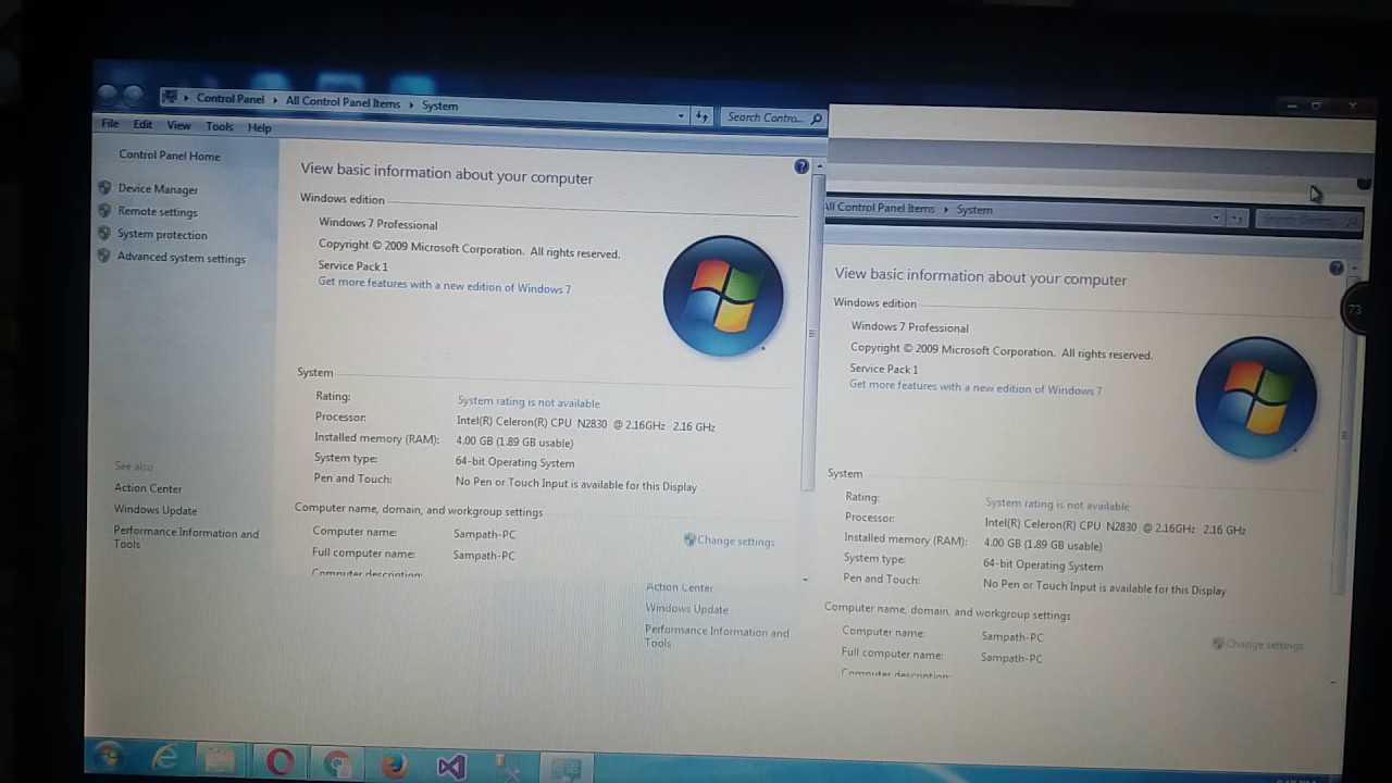 Windows 7/Windows 7 performance/ comparing windows7/speedwindows7 ...