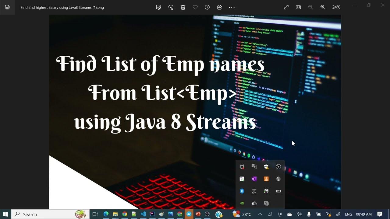 Find Emp names from List of Emp using Java 8 Streams . - YouTube