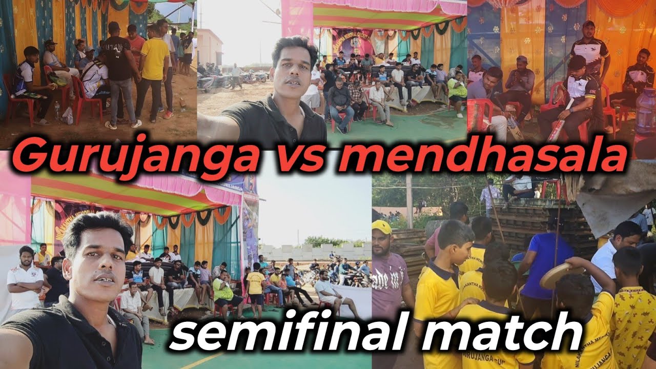 Gurujanga vs mendhasala semifinal match bobal match || #cricket # ...