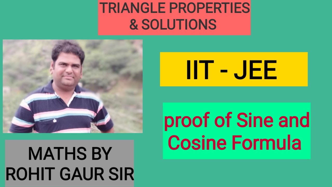 TRIANGLE PROPERTIES & SOLUTIONS @ IIT - JEE - YouTube