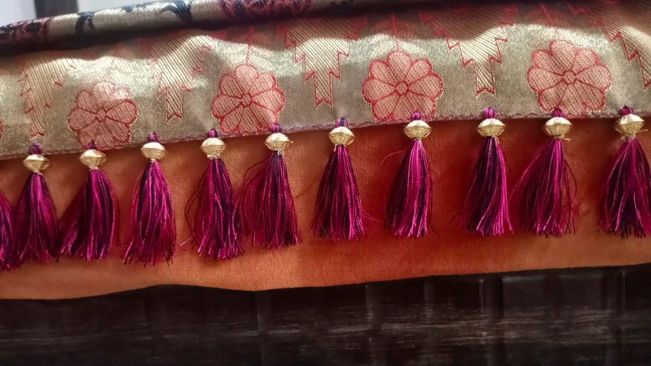 Simple, Quick and Easy Saree Gonde - 1 | Saree Kuchu | Tassels - YouTube