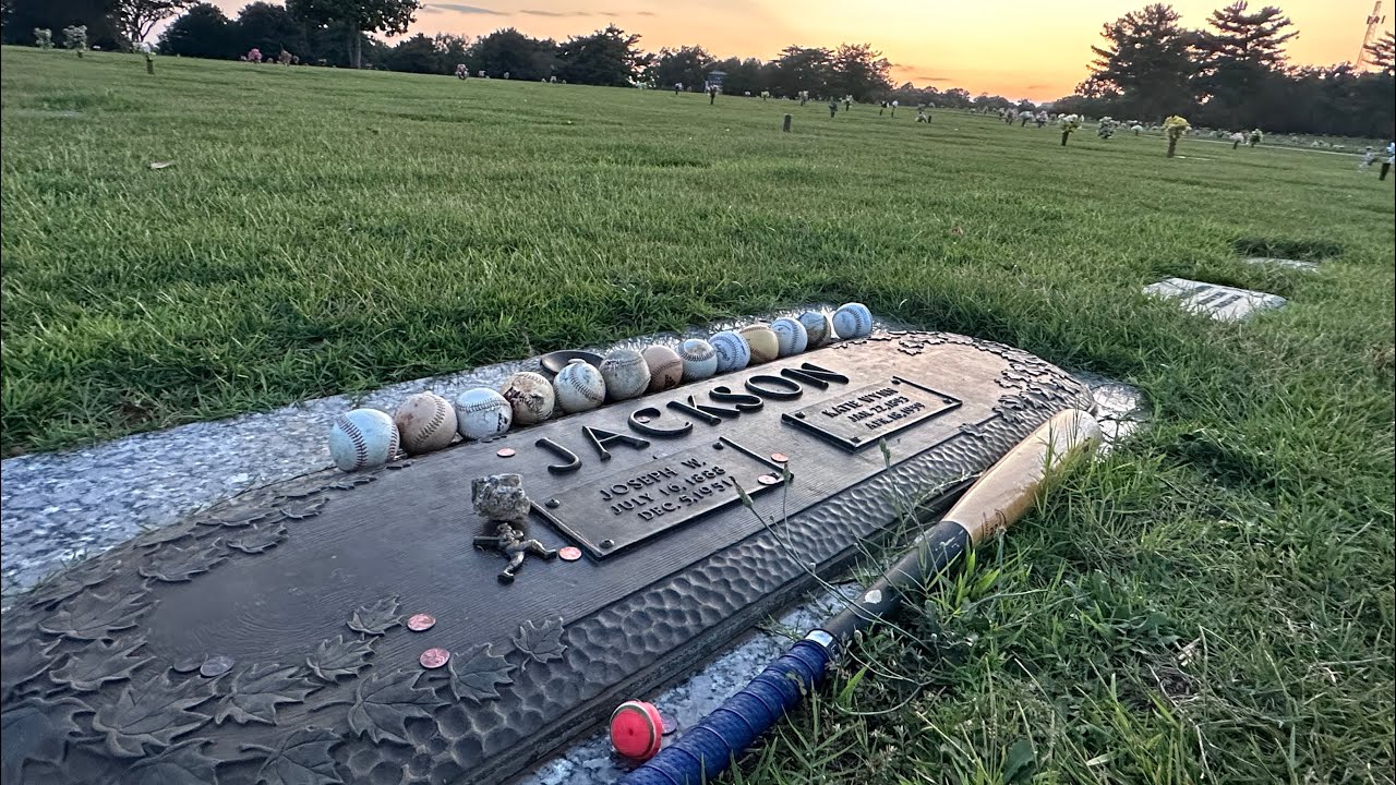 Famous Graves Tour~Shoeless Joe Jackson, Woodlawn Memorial Greenville, SC~ Field of Dreams ...