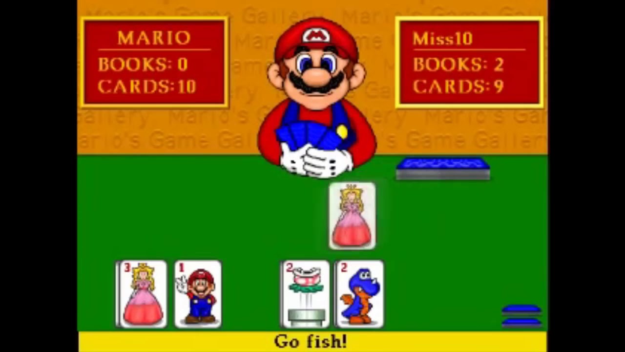 Mario Go Fish! But....mario cheats - YouTube