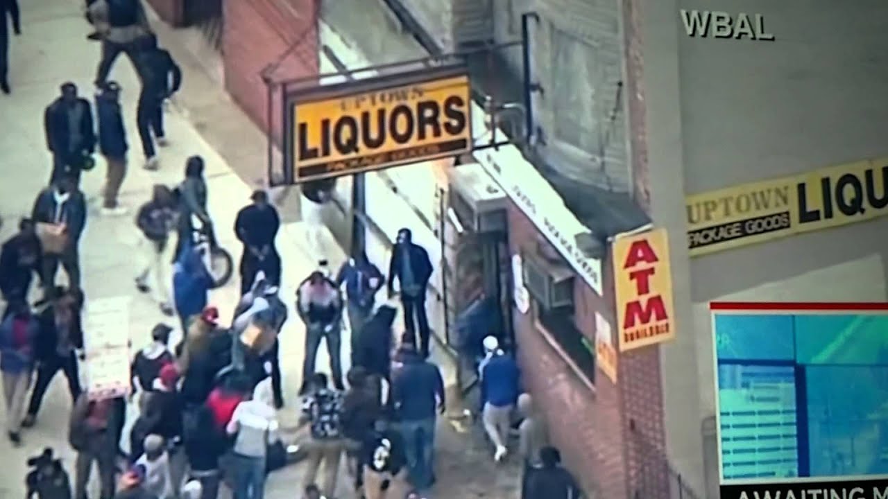 2015 Baltimore MD Riots. Man knocked out on CNN. - YouTube