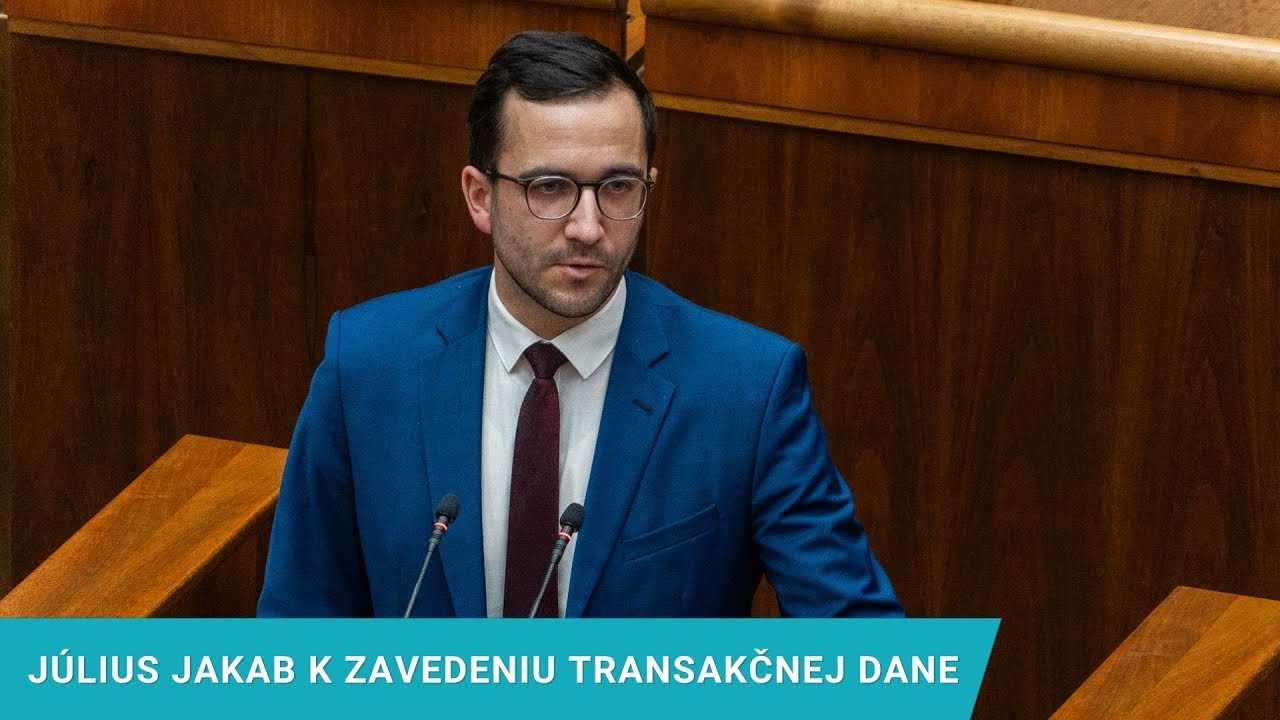 Július Jakab v rozprave k zavedeniu transakčnej dane - YouTube