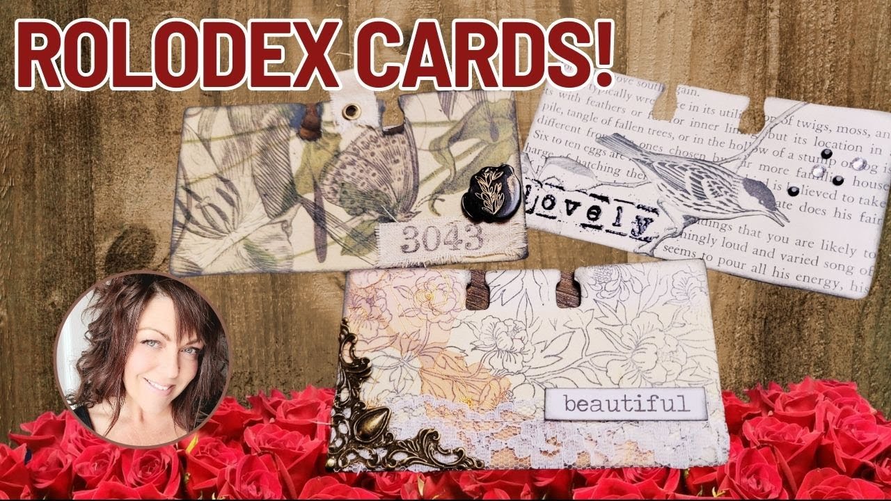 DIY Rolodex Card Decoration Ideas for Your Junk Journal - YouTube