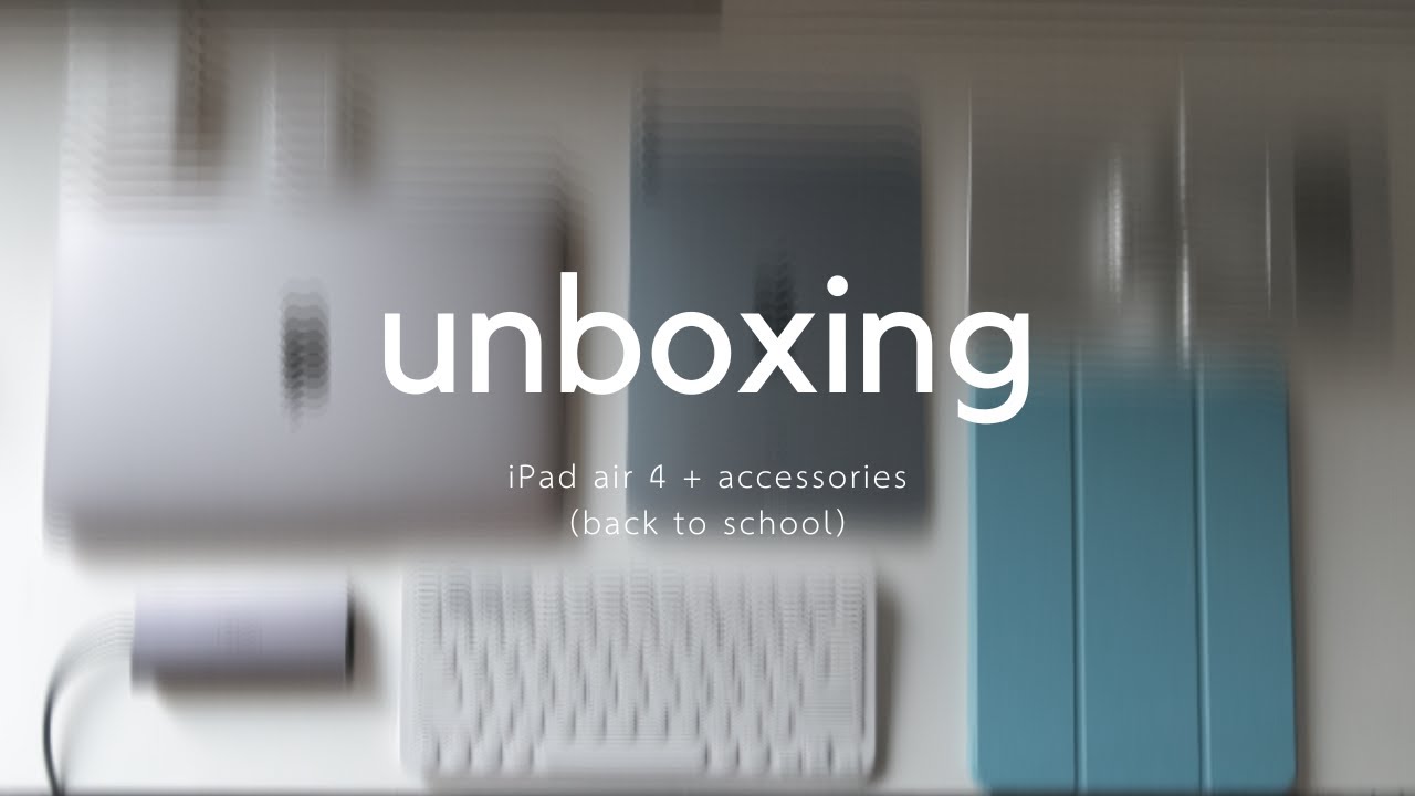 Unboxing iPad Air 4 (sky blue🦋) & apple pencil + accessories 🥣 | back ...