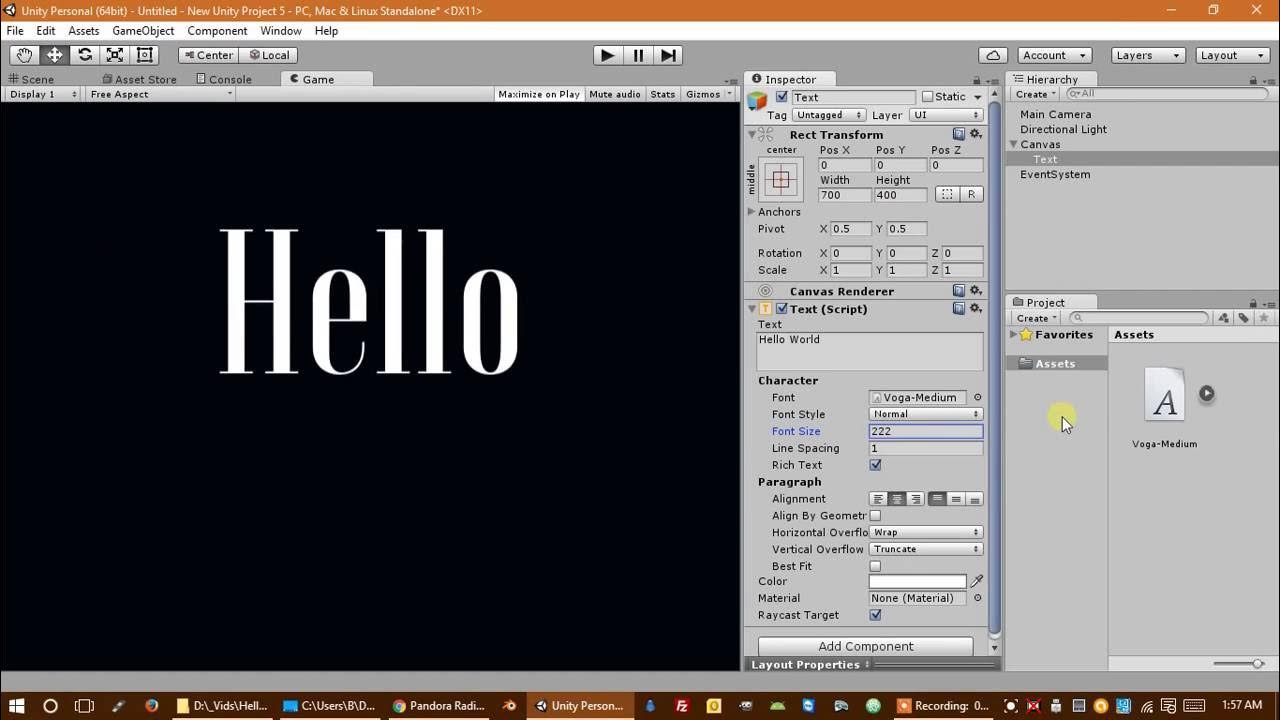 Beginner's Unity3d Tutorial: HelloWorld - YouTube