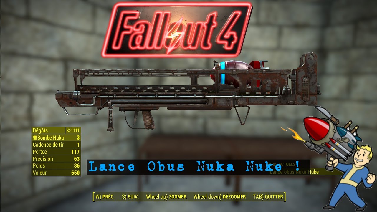 Fallout 4: DLC NUKA WORLD | Lanceur Nuka Nuke | Arme Légendaire - YouTube