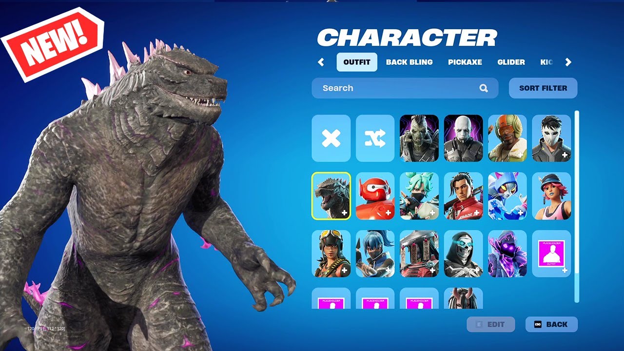 *NEW* All Chapter 6 Season 1 Leaked Skins (Godzilla, Hero Baymax, Garog ...