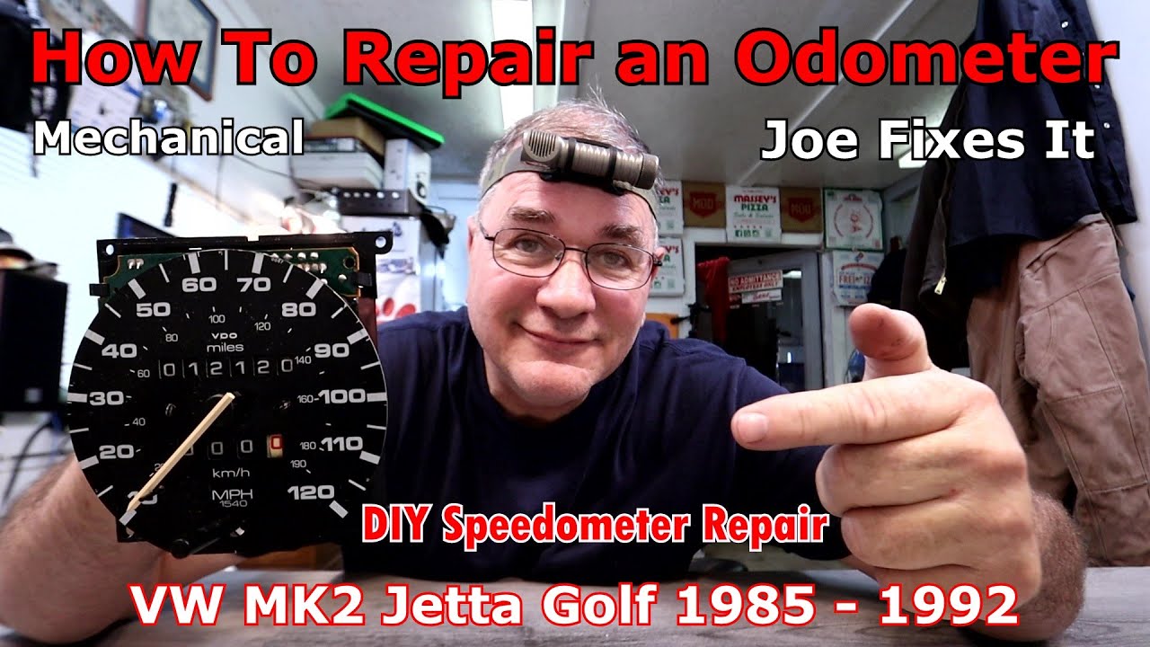 How To Repair A Odometer | DIY Speedometer Repair | MK2 VW Diesel Gas ...