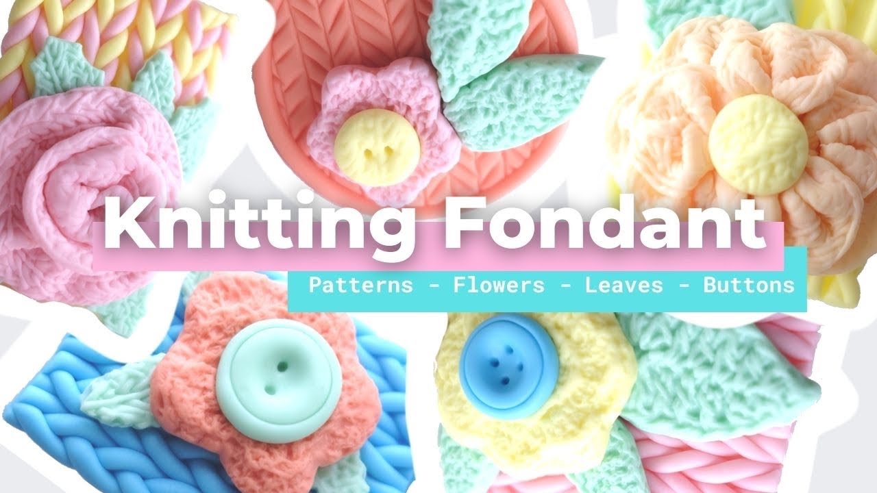 EASY Knitting Pattern Fondant Decoration - YouTube