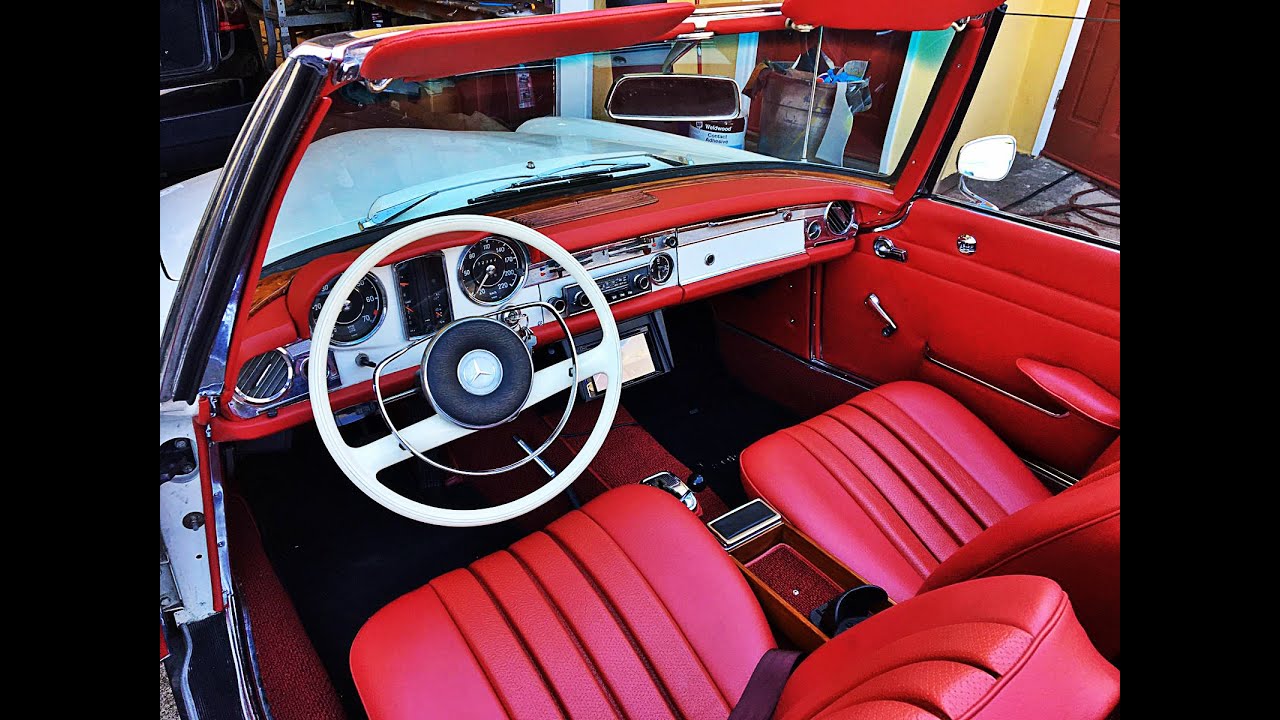1967 Mercedes Benz 230SL Complete Interior Restoration - YouTube