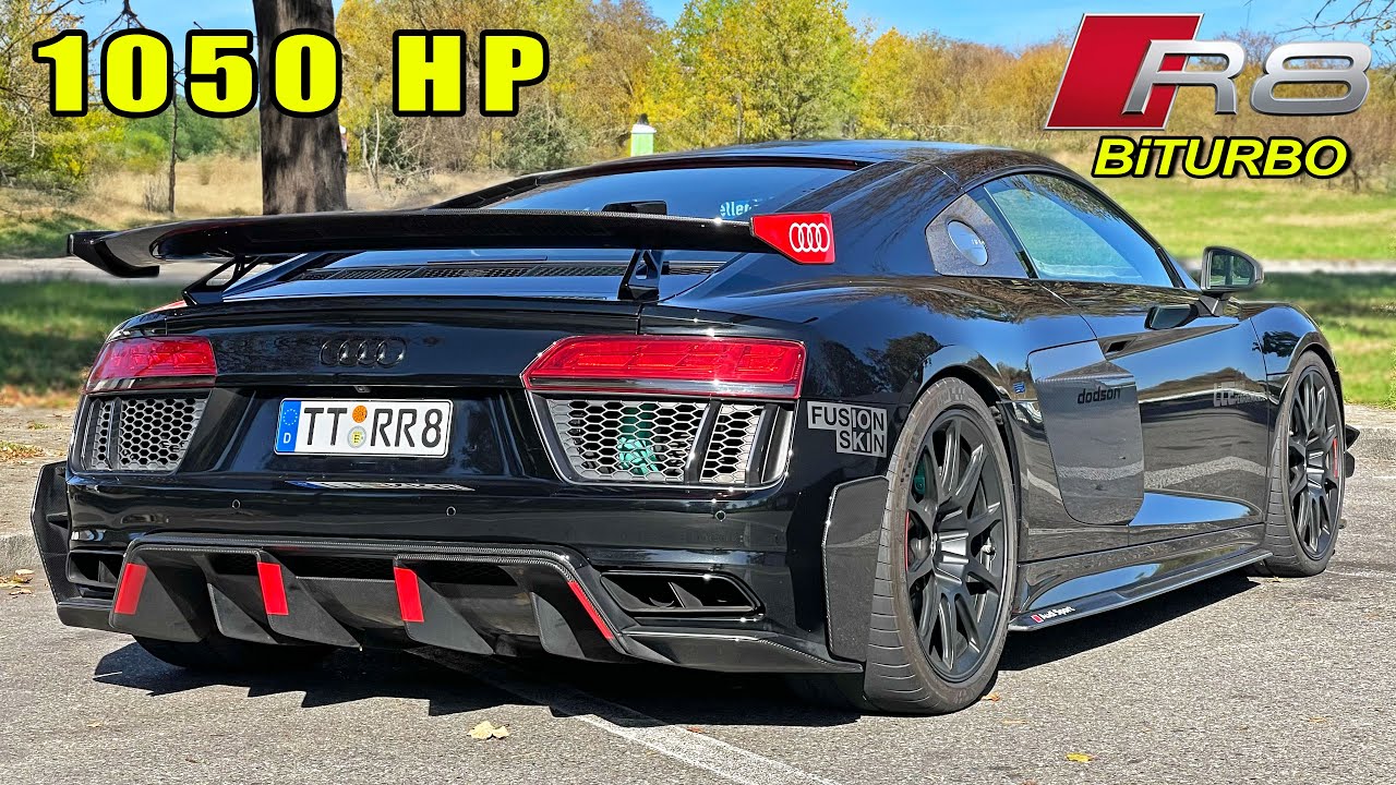 1050HP Audi R8 V10 BiTURBO // REVIEW on AUTOBAHN - YouTube