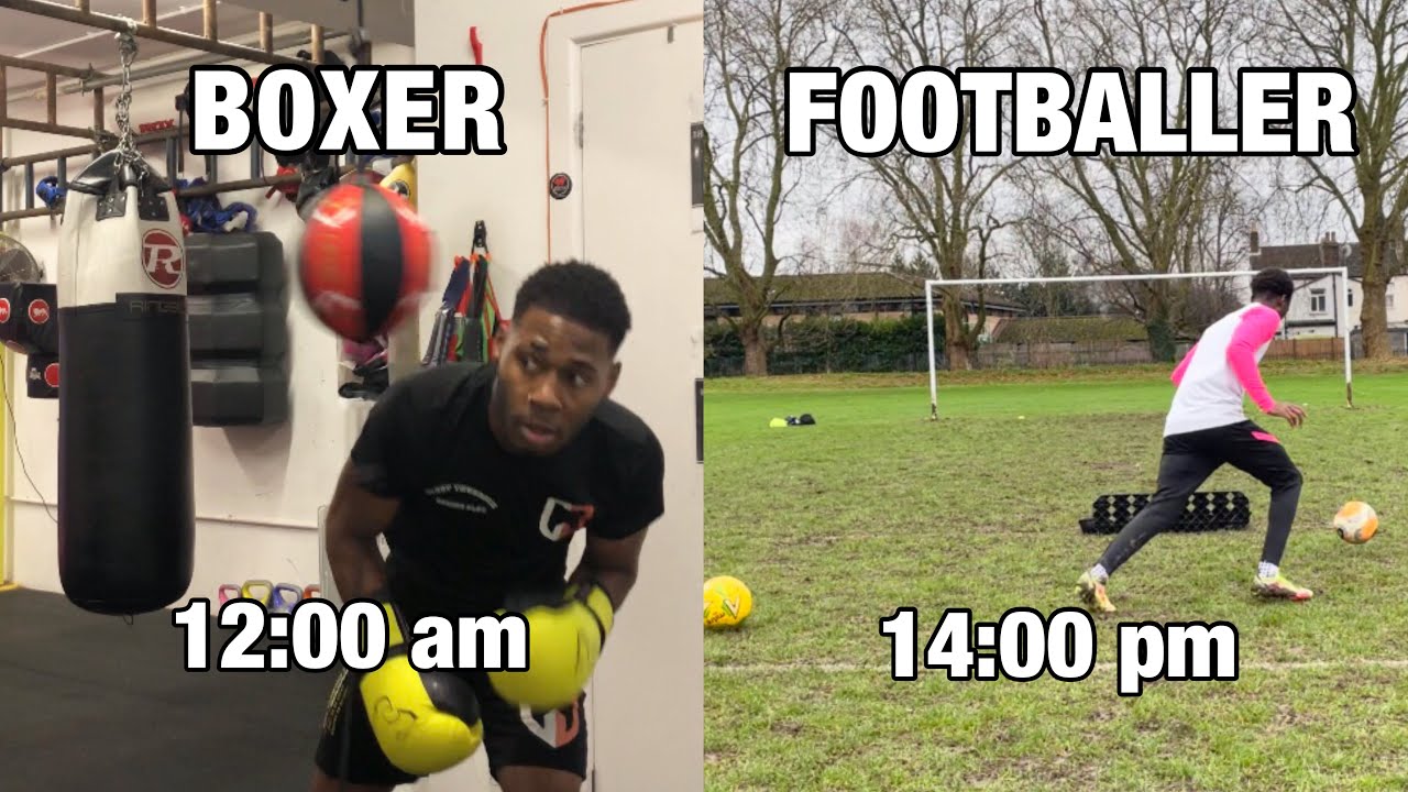 Day In The Life: Boxer VS Footballer - YouTube