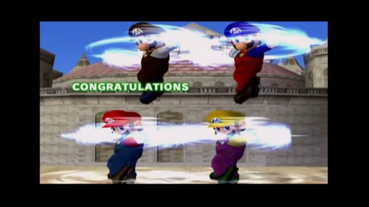 Super Smash Bros Melee - Mario - Classic Mode (Very Hard) - YouTube