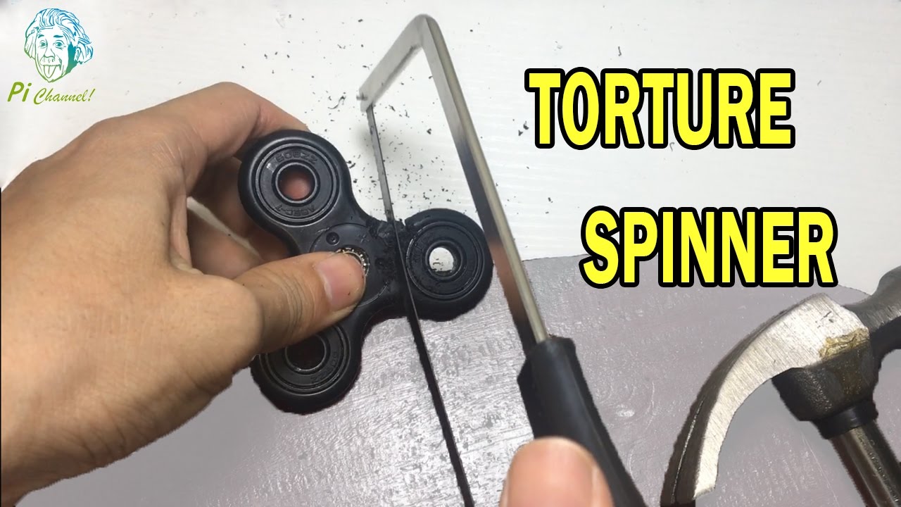 FIDGET SPINNER vs Hammer & Hack Saw - TORTURE Fidget Spinner Toy - YouTube