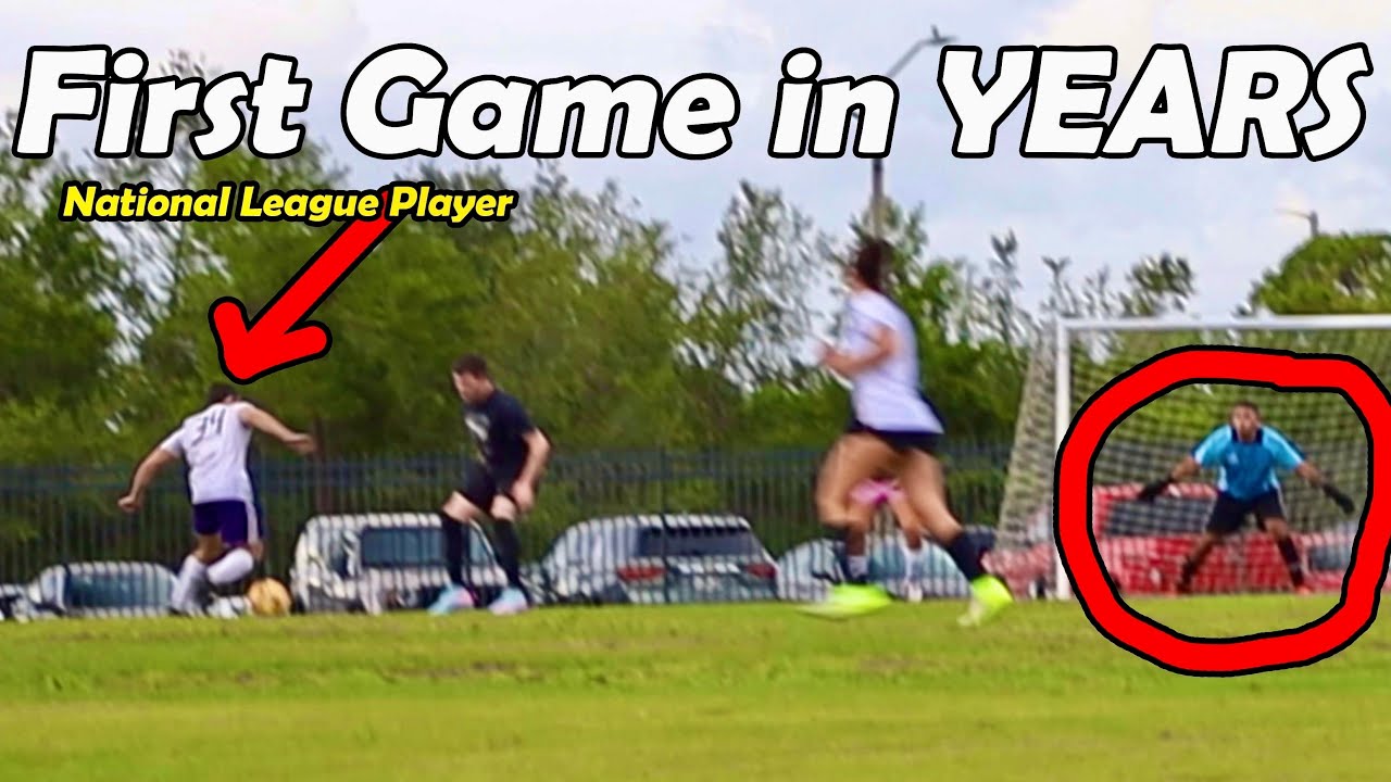 First Soccer Game in YEARS… I Was Not Ready 😅⚽ - YouTube