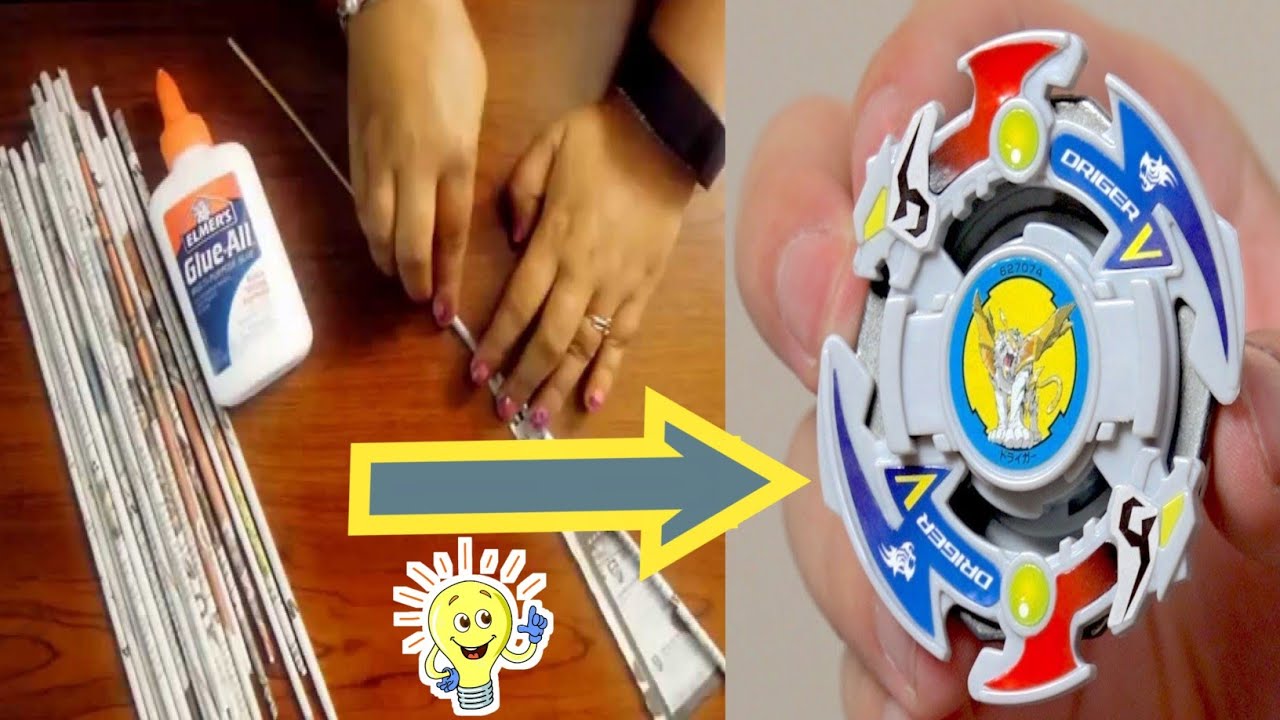 How To Make Beyblade From Paper | Homemade Paper Beyblade | How To Make ...