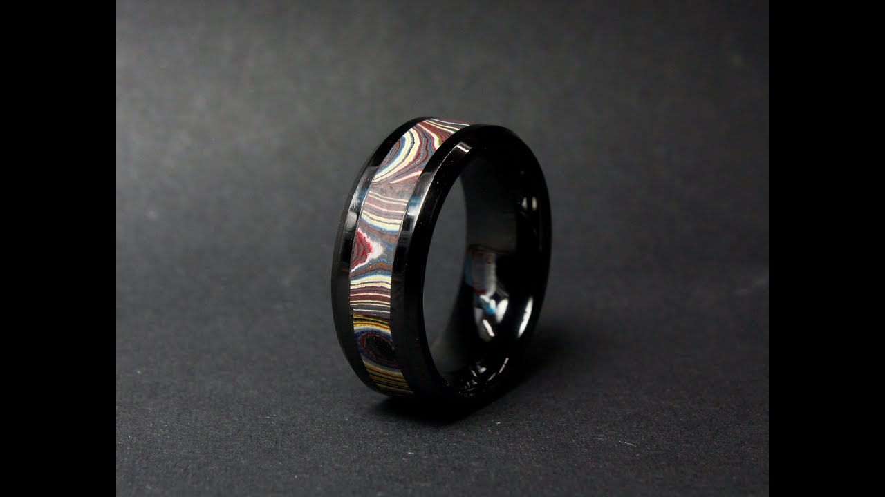 Making of the ceramic Corvette Fordite ring - YouTube