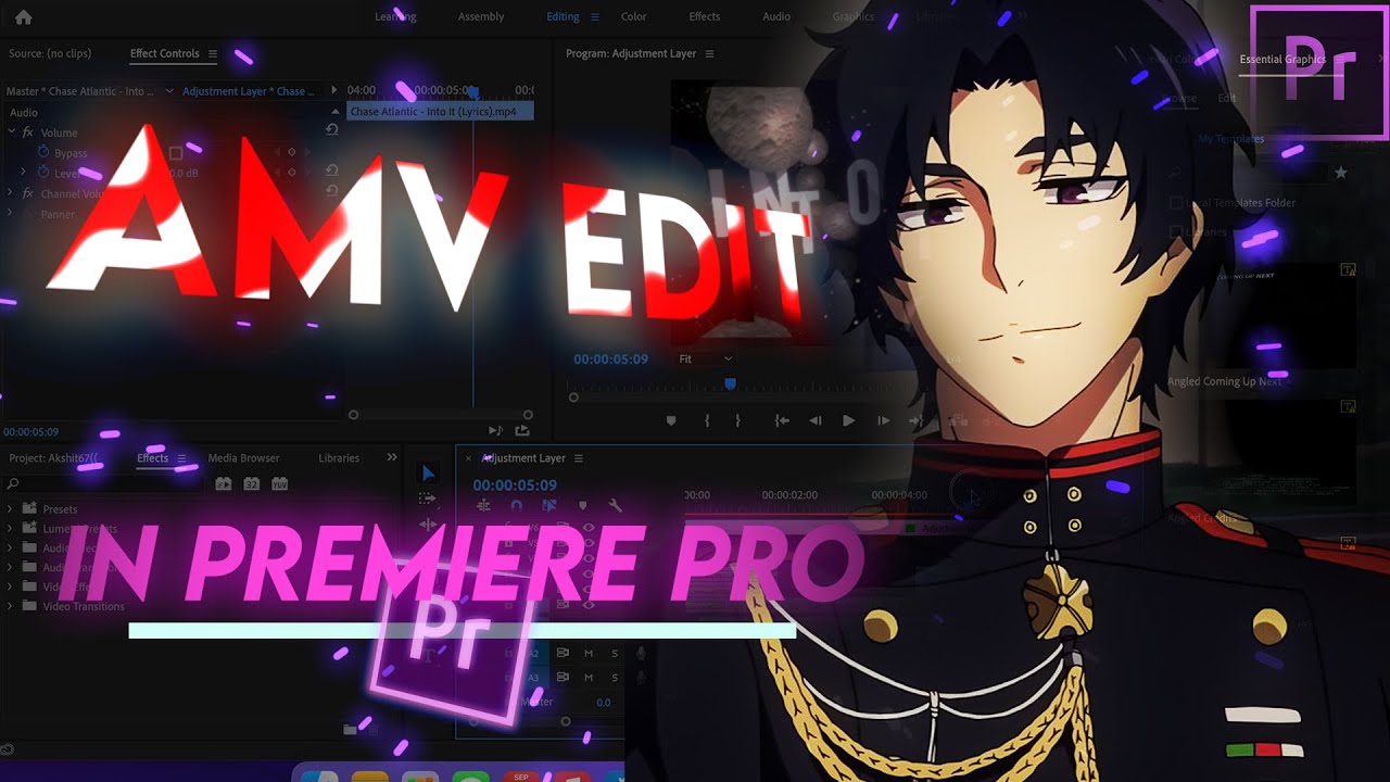 How to Edit Amv in Premiere Pro - AMV Tutorial - AkshPr - YouTube