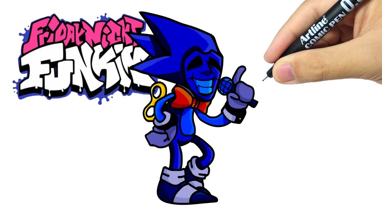 How To Draw Sonic Exe, How To Draw Sonic Exe Fnf, How to draw Sonic Exe ...